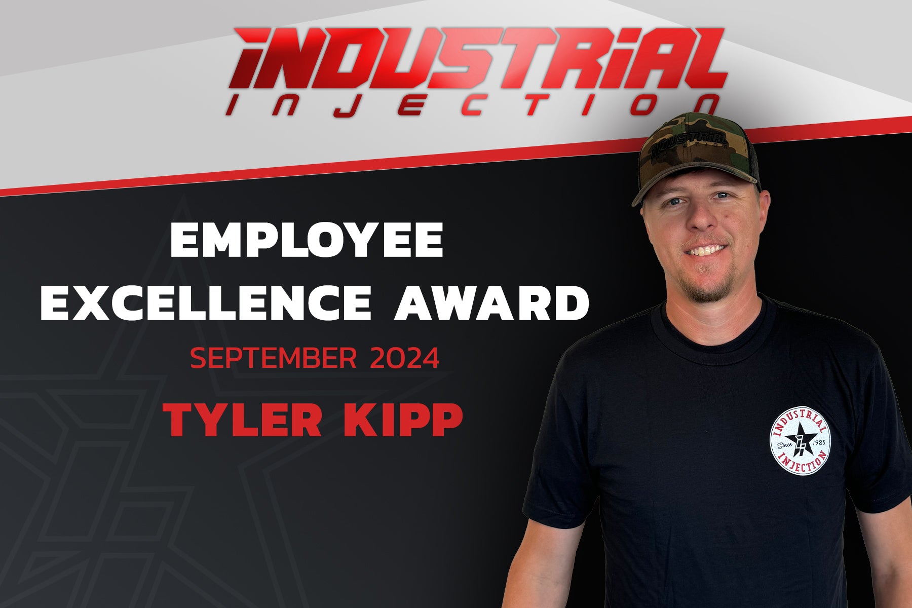 Employee Excellence Award September 2024: Tyler Kipp | Industrial Injection